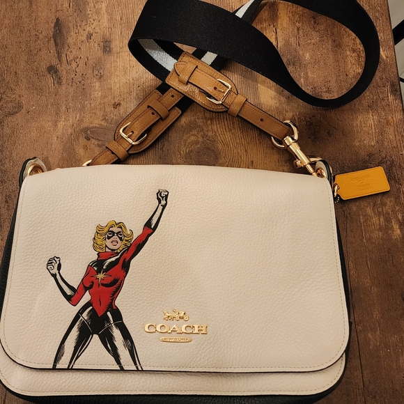 Coach | Bags | Coach Crossbody Bag With Marvel Comics Ms Marvel Carol ...